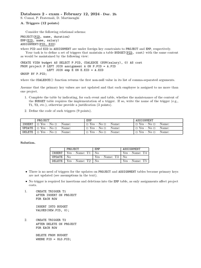 DB2 - 20240212 Solutions | PDF | Data | Data Management Software