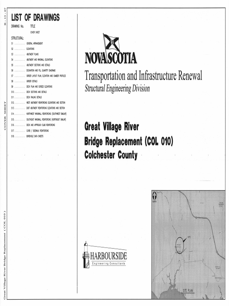 Great VIllage Bridge Drawings | PDF