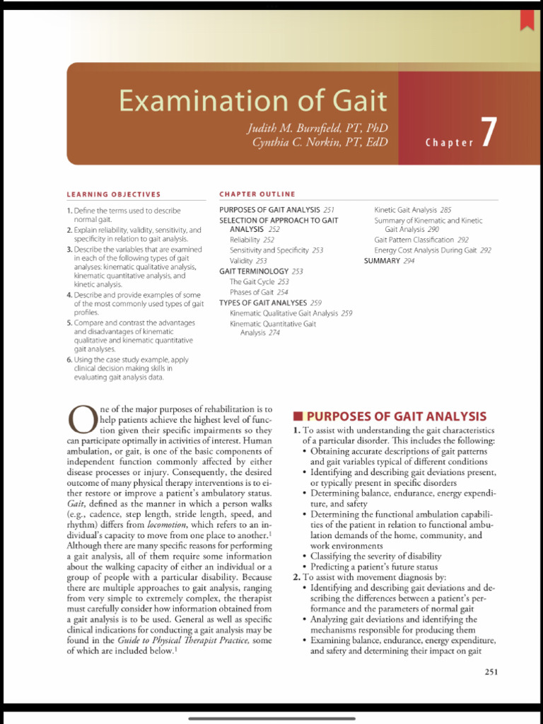 Introduction To Gait | PDF