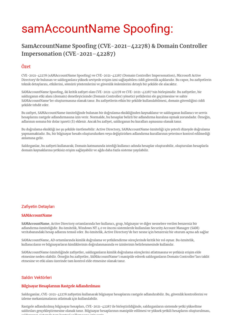 SamAccountName Spoofing | PDF