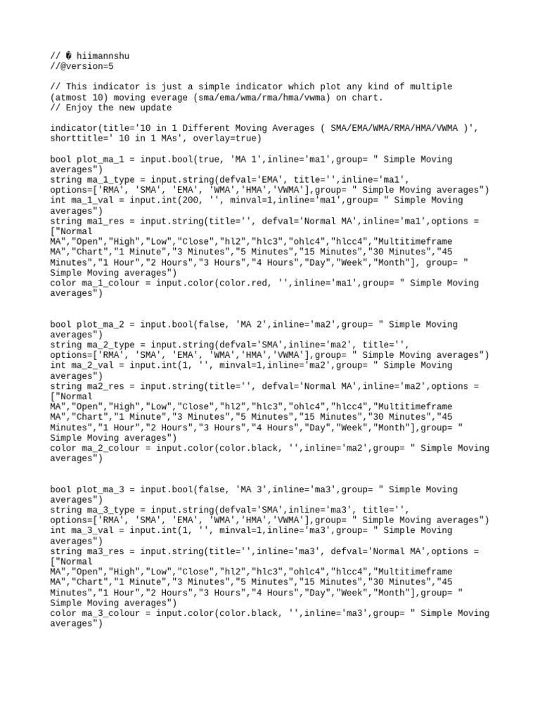 10 IN 1 EMA HMA | PDF | Moving Average | Scientific Method