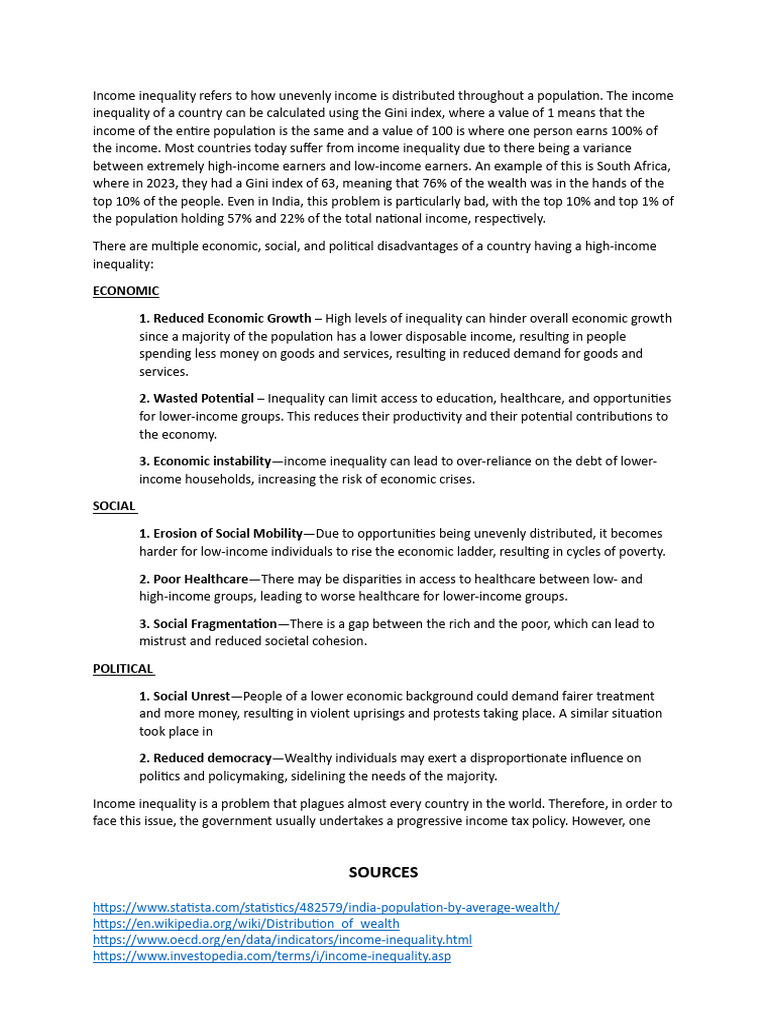 Income Inequality and Tax Policy Impact | PDF | Taxes | Economic Inequality