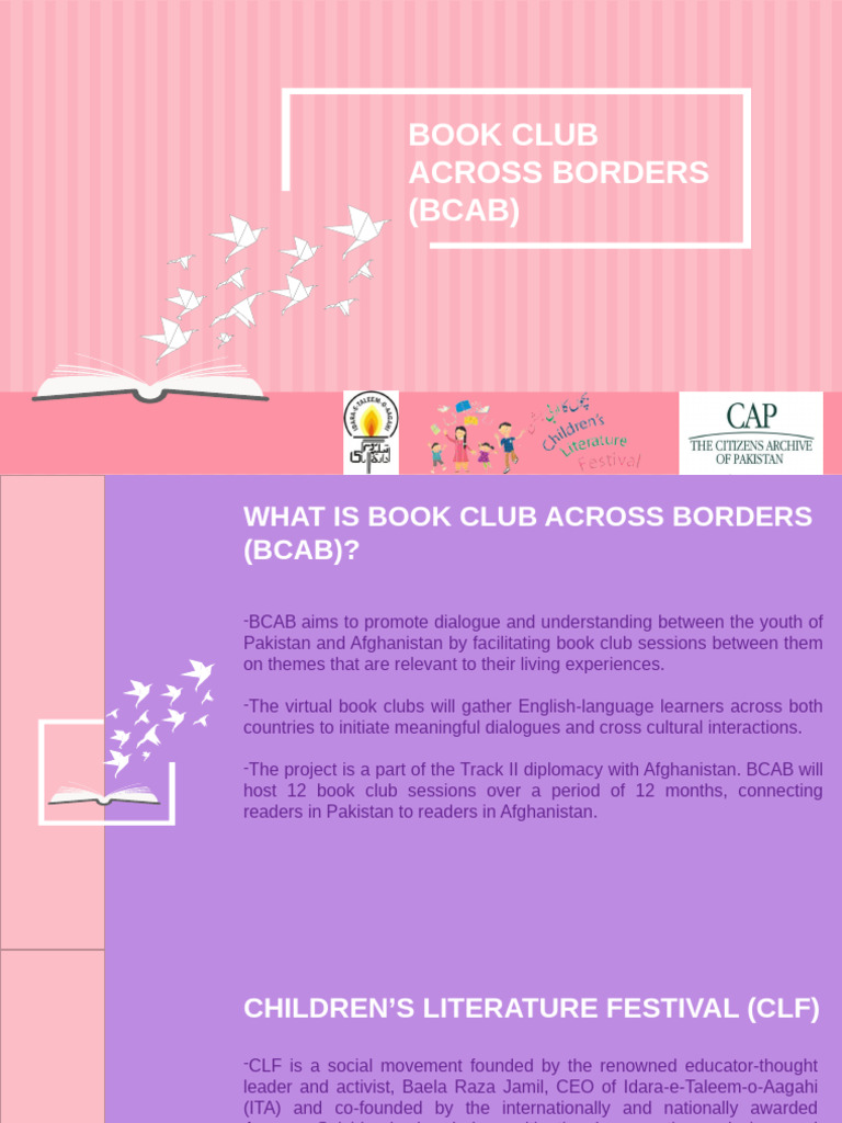 ITA-CAP Book Club Across Borders - Children's Literature Festival, ITA ...