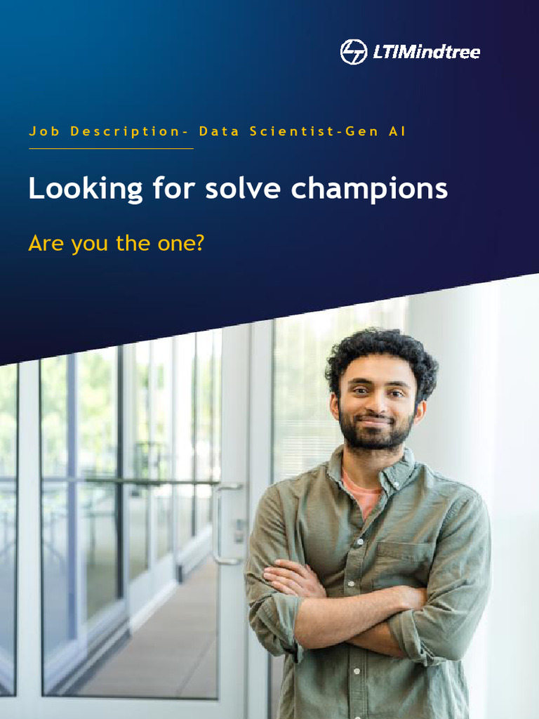 Data Scientist Gen AI Job at LTIMindtree | PDF | Computing | Learning