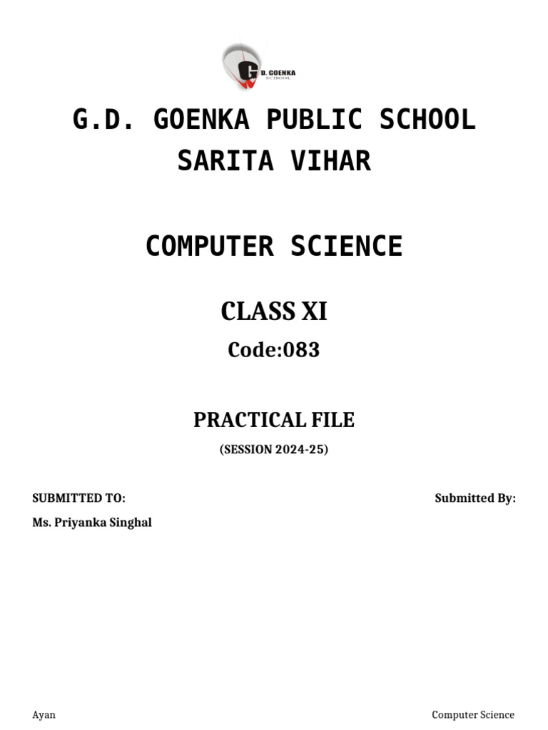 Practicl File Computer | PDF | String (Computer Science) | Letter Case