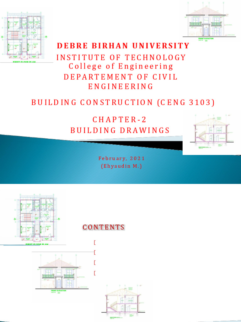 CHAPTER-2 BUILDING DRAWING | PDF | Drawing