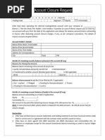 Axis Bank Account Closure Form | PDF | Banking Technology | Banking
