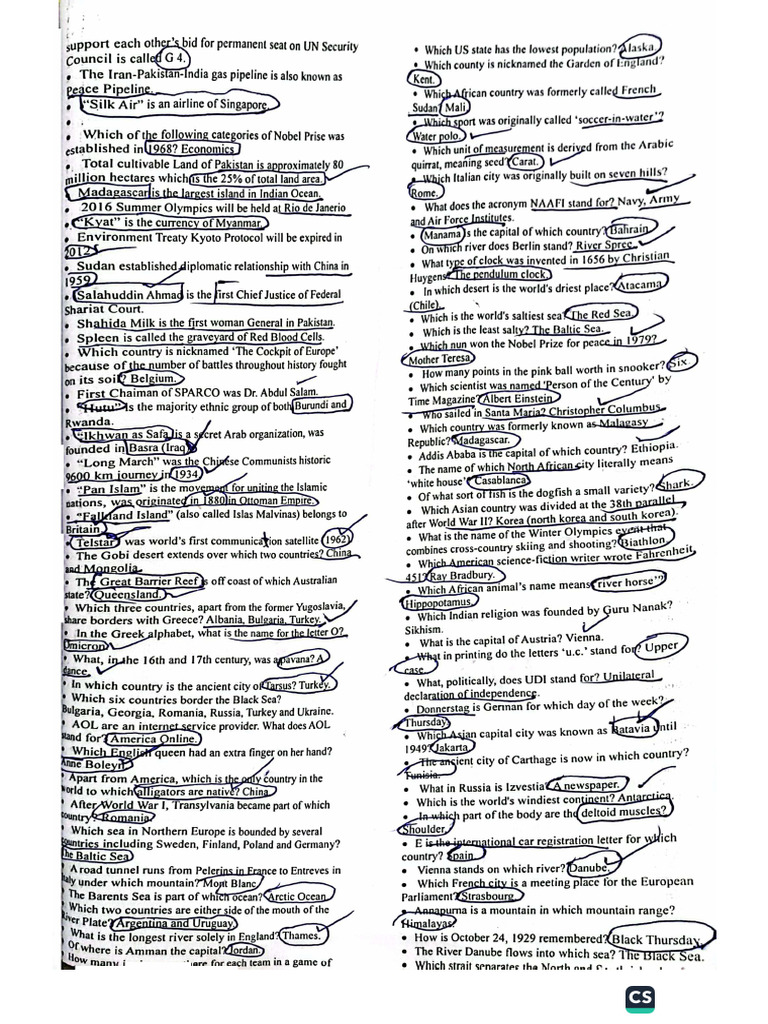 GK File For PPSC | PDF