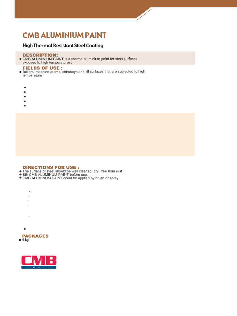 CMB Aluminium Paint | PDF