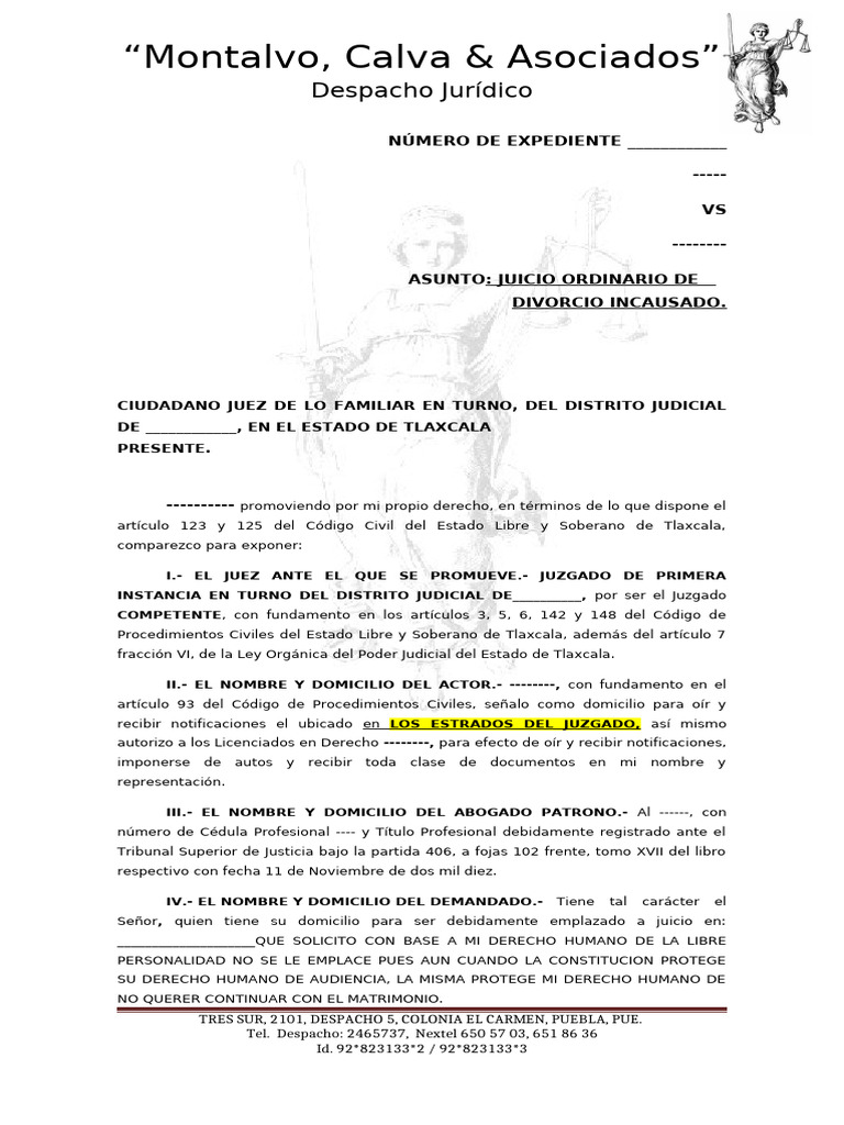 Divorcio Incausado (1) 1 | PDF | Divorcio | Propiedad de la comunidad