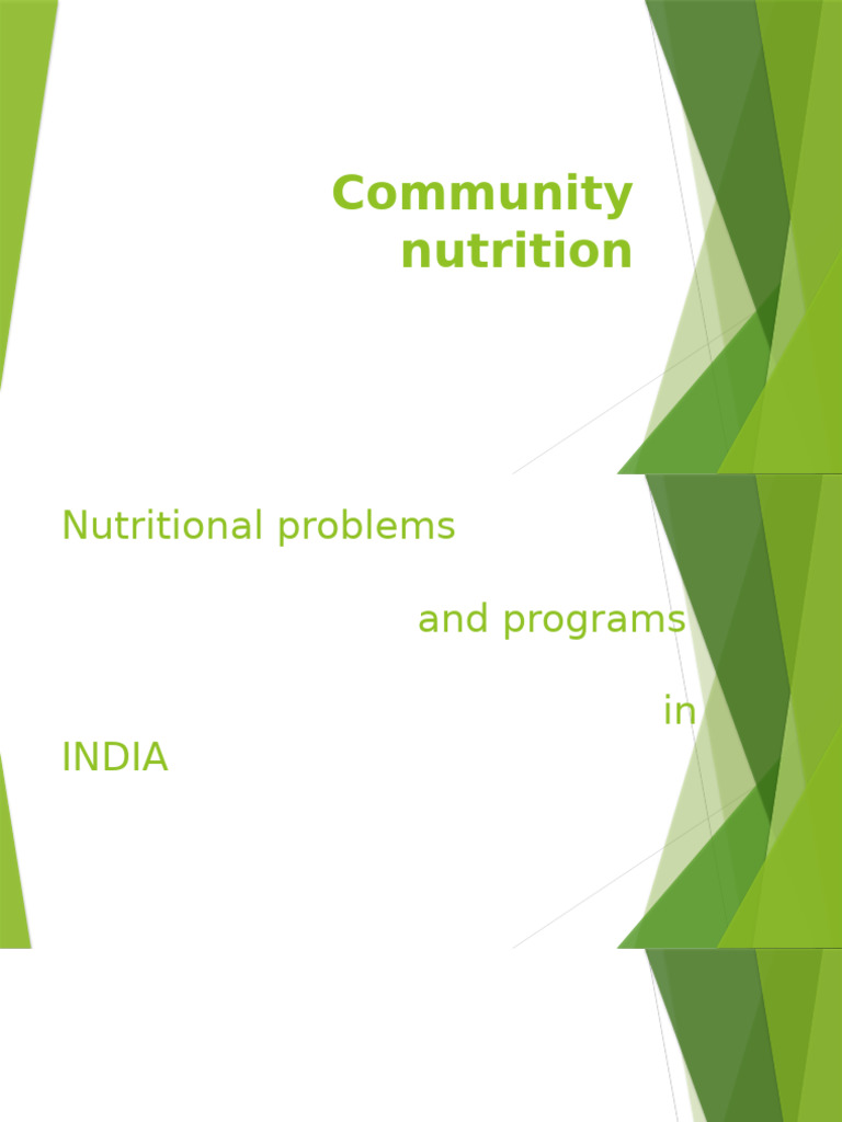 Community Nutrition | PDF