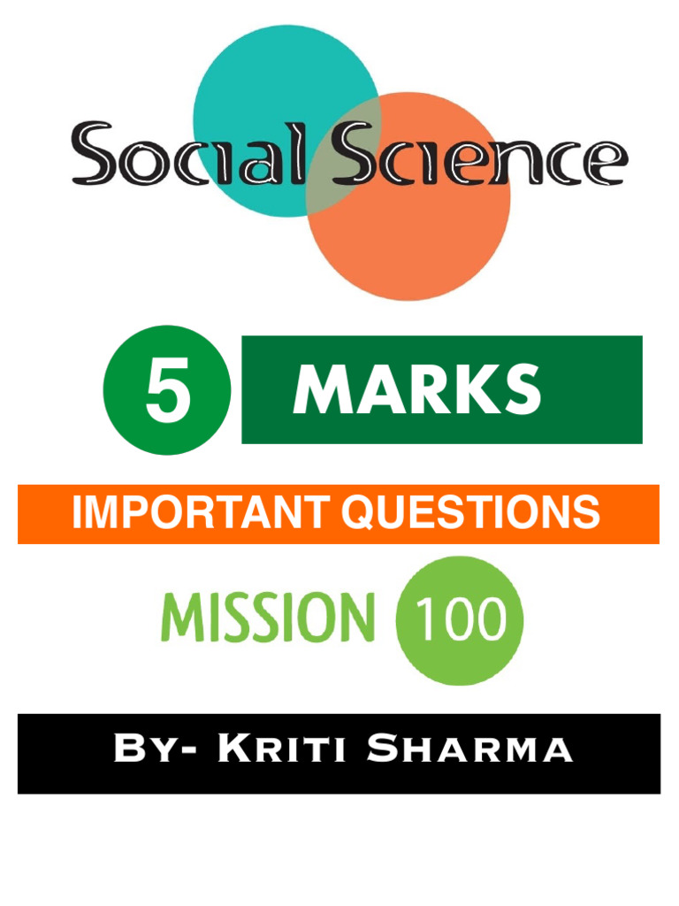 Imp Question of SST 5 Markers | PDF