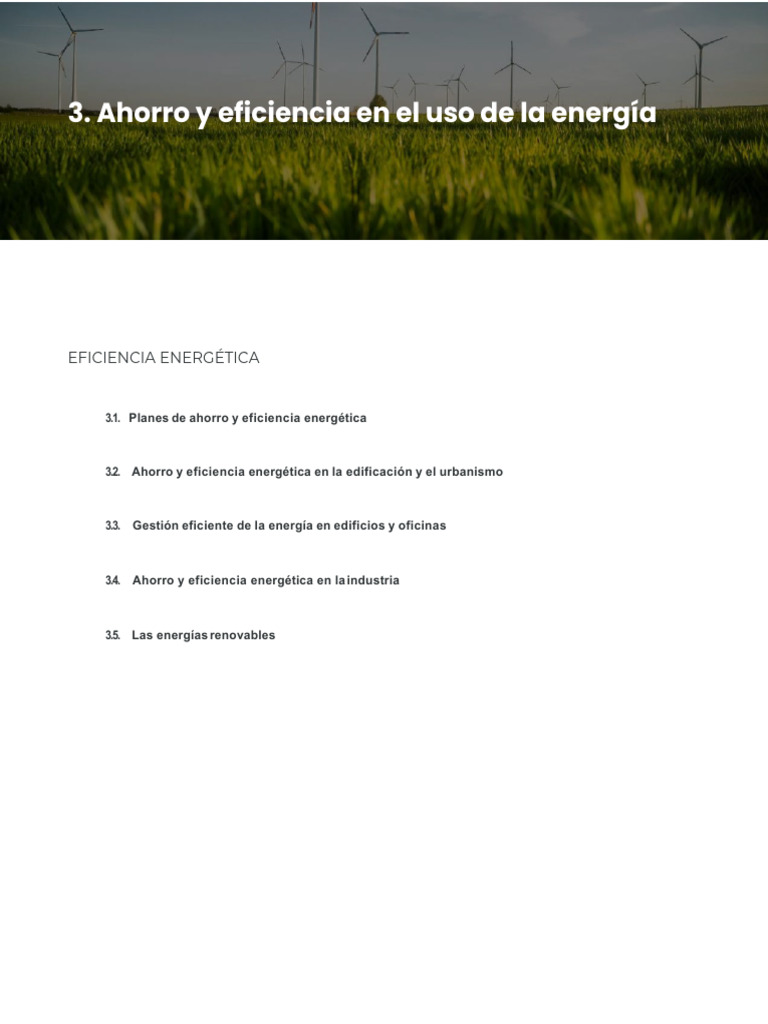 3 Ahorro y Eficiencia en El Uso de La Energia | PDF | Uso eficiente de ...