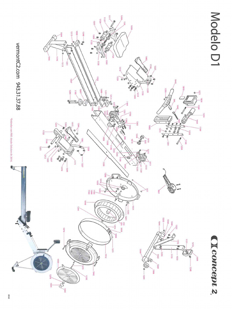 Concept2. Despiece | PDF
