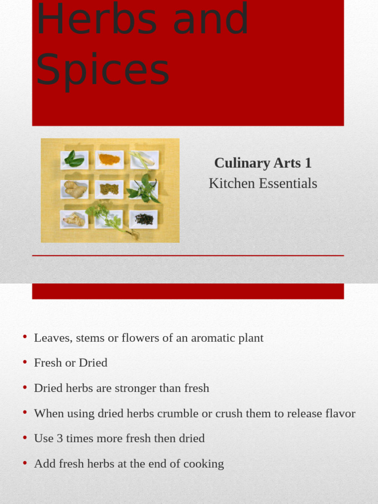 Herbs and Spices+Identification | PDF | Spice | Mexican Cuisine