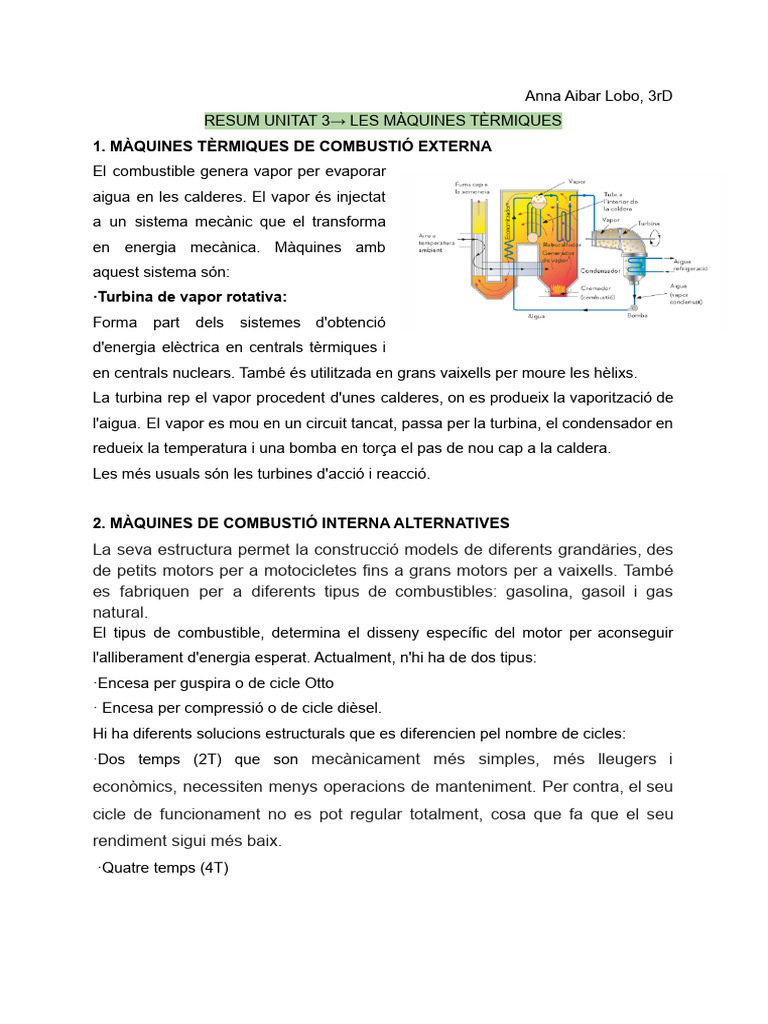 Anna Aibar Lobo - Treball Màquines Tèrmiques | PDF