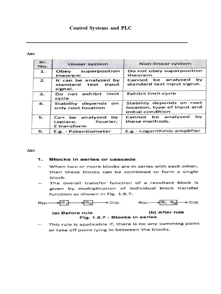 Super 25 CONTROL SYSTEM&PLC Q&A V2V | PDF | Programmable Logic Controller | Control Theory