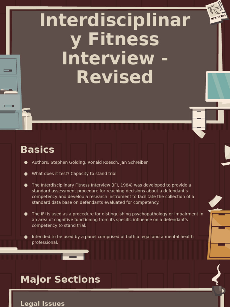 Interdisciplinary Fitness Interview - Revised | PDF | Psychopathology ...
