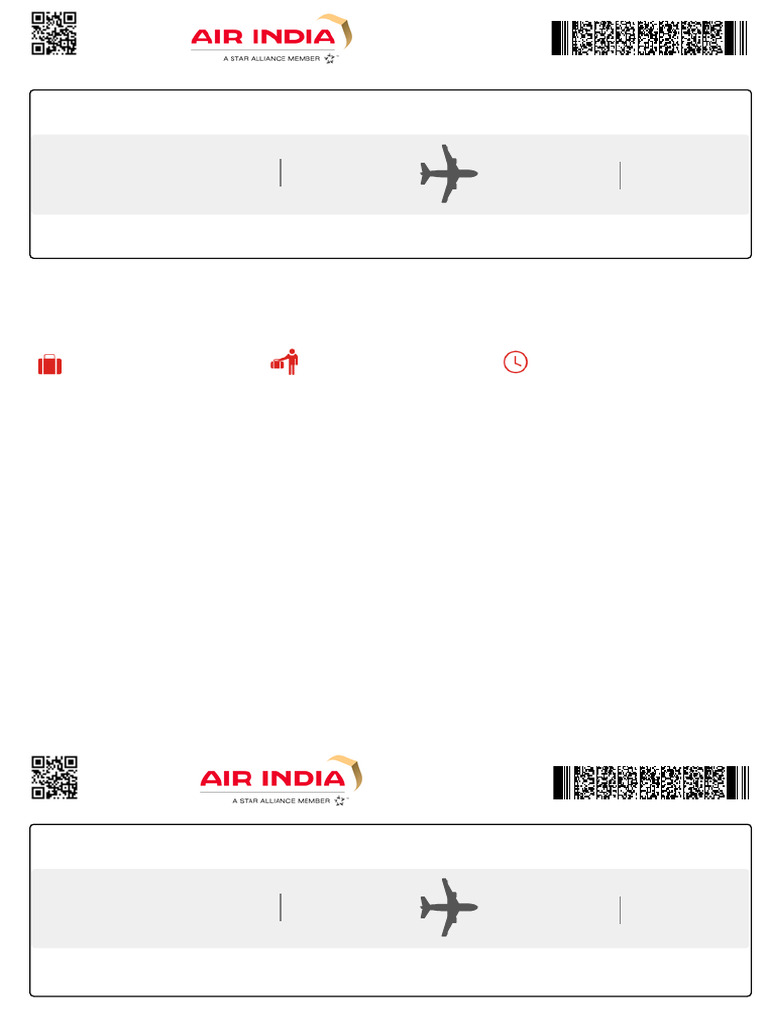 Your Boarding Pass To JODHPUR - AIR INDIA | PDF | Aviation | Transport