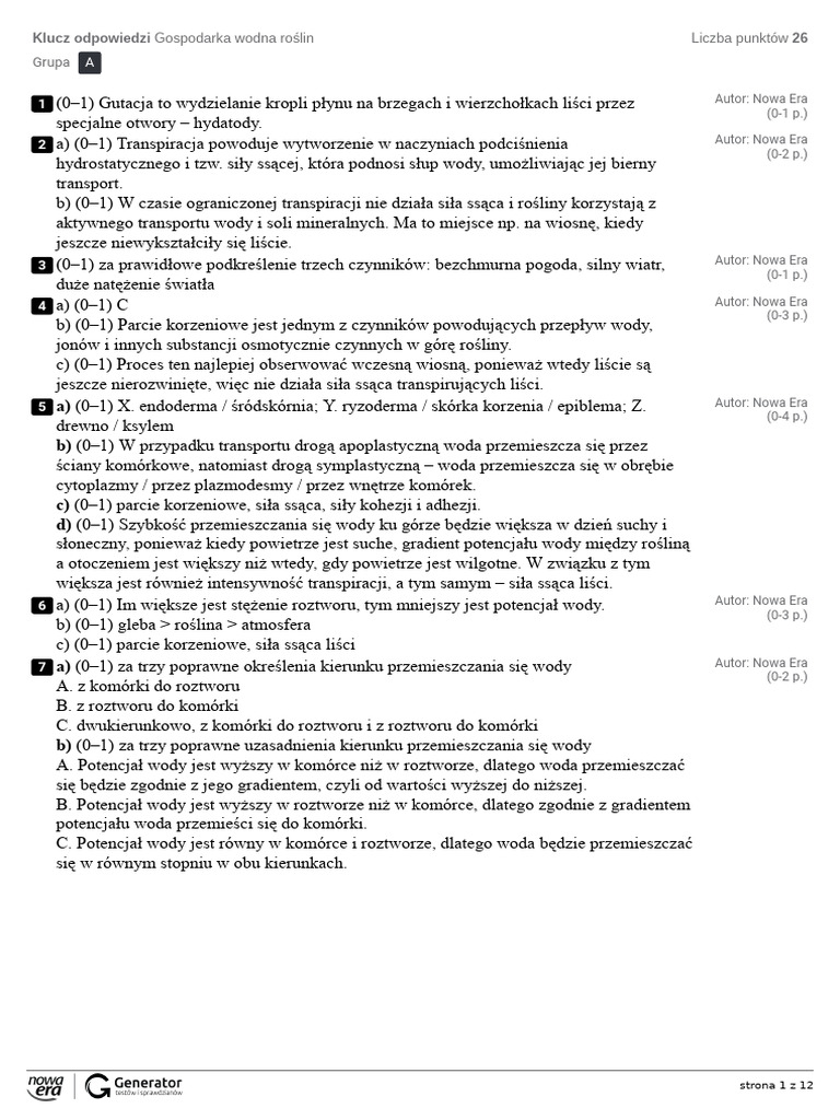 Gospodarka 20wodna 20ro C5 9blin 20klucz 20odpowiedzi | PDF