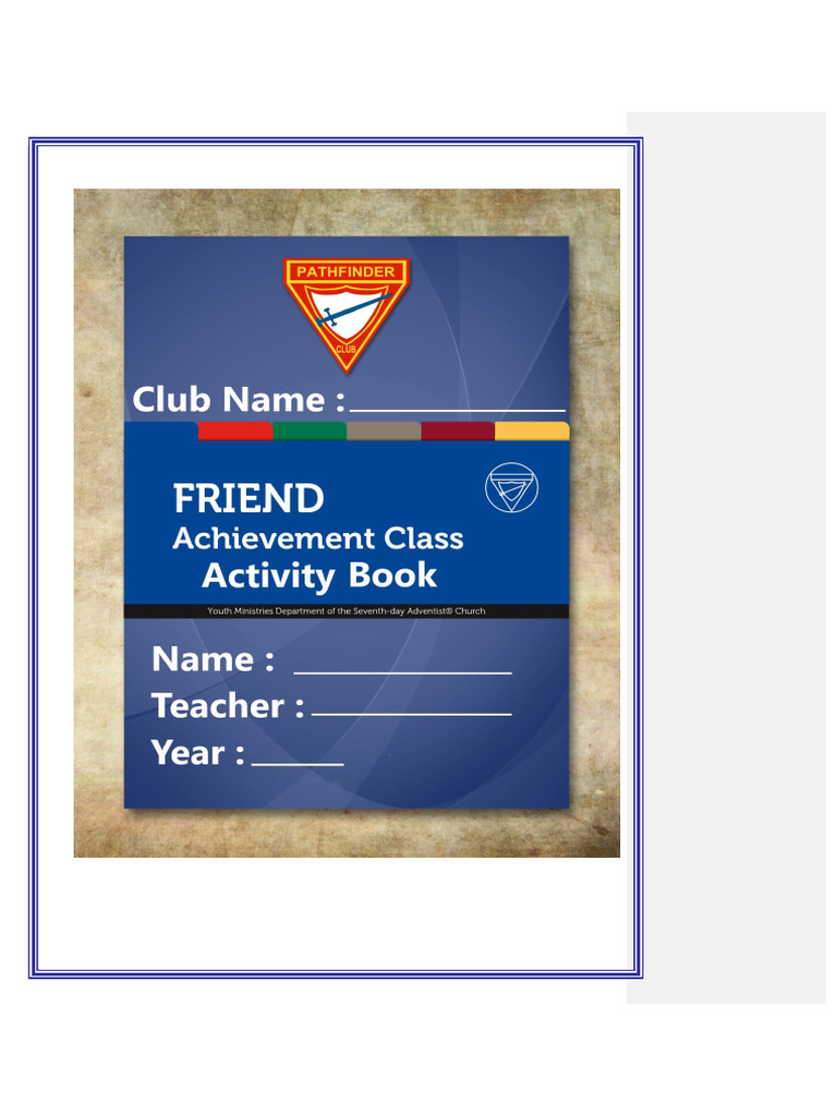 Friend Activity Book 2021 | PDF