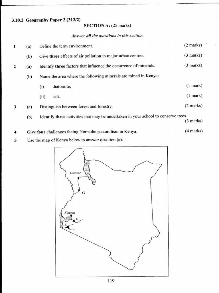 2015 Kcse Geography Pp2 | PDF 2015 Kcse Geography Pp2 | PDF