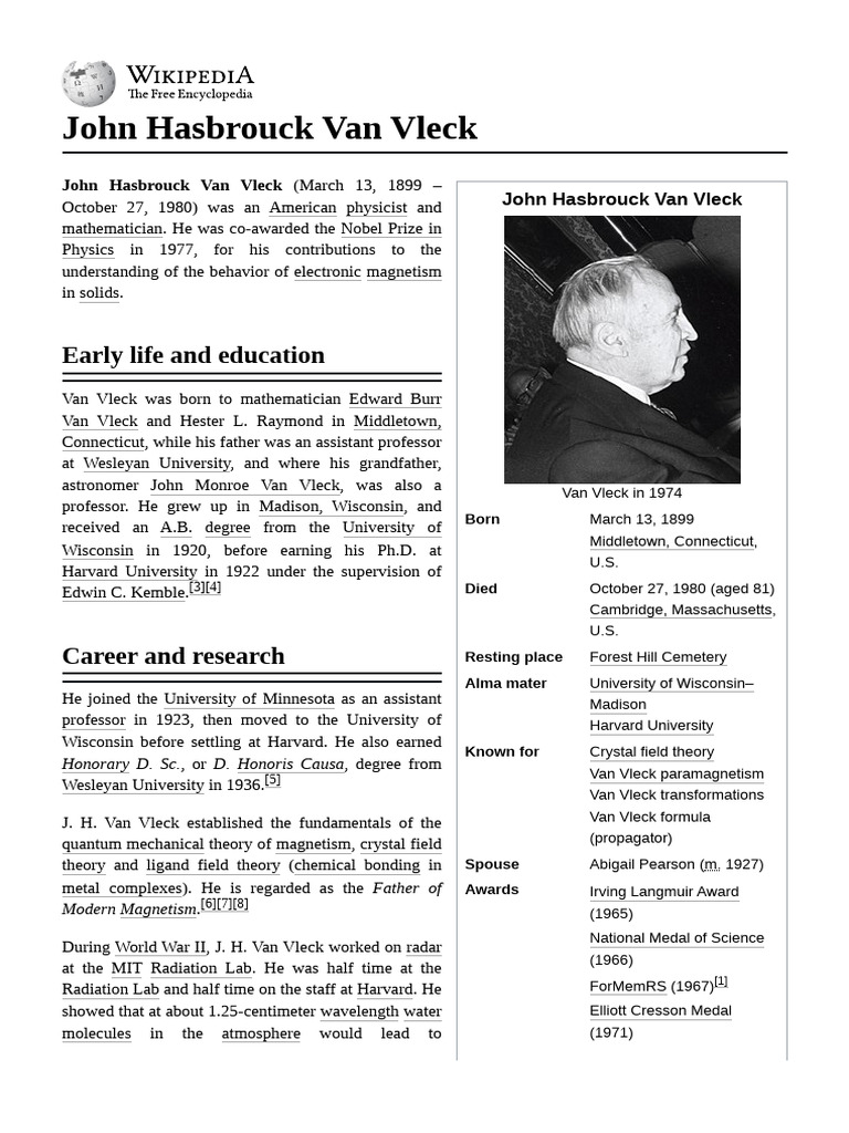 John_Hasbrouck_Van_Vleck | PDF