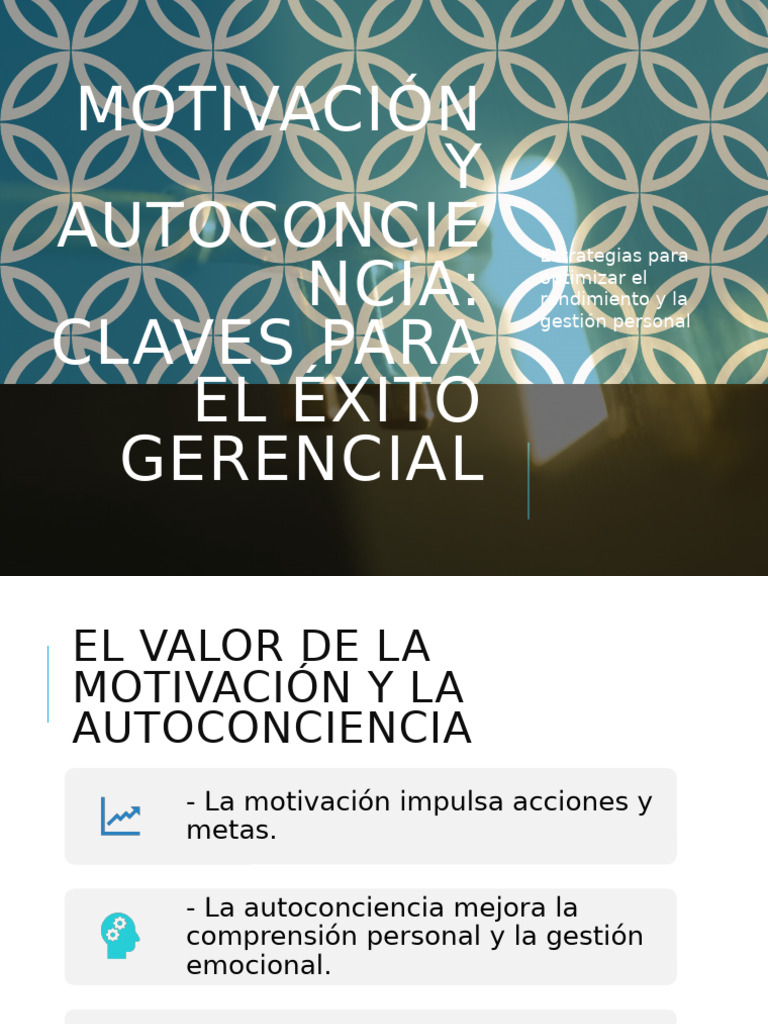 Motivacion y Autoconciencia | PDF