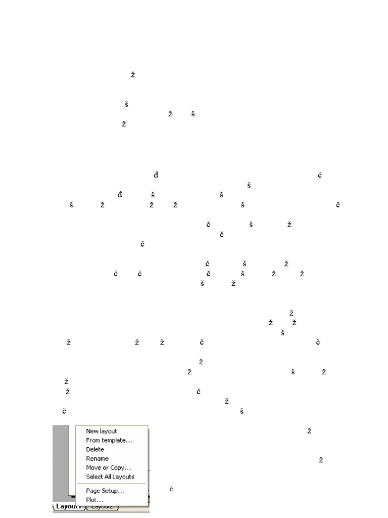 ACAD Printanje I Layout | PDF