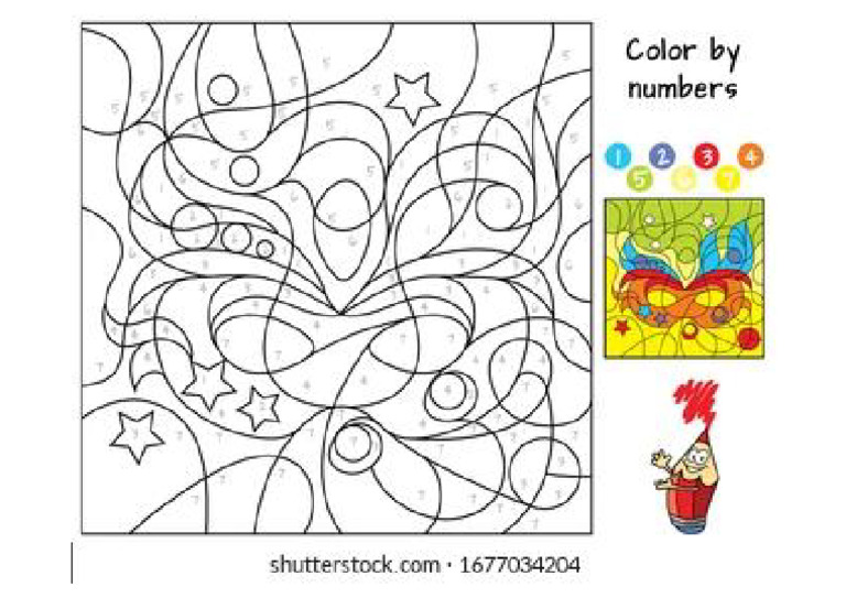 Carnival Mask Color by Numbers 260nw 1677034204 | PDF