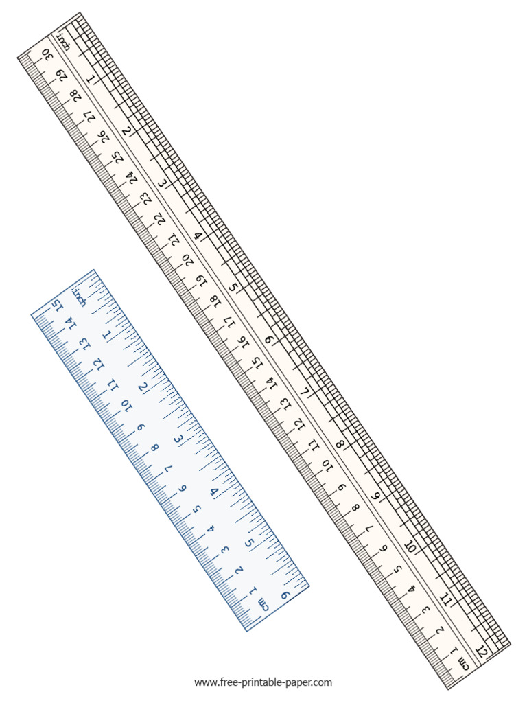Ruler Inches and Centimeters | PDF