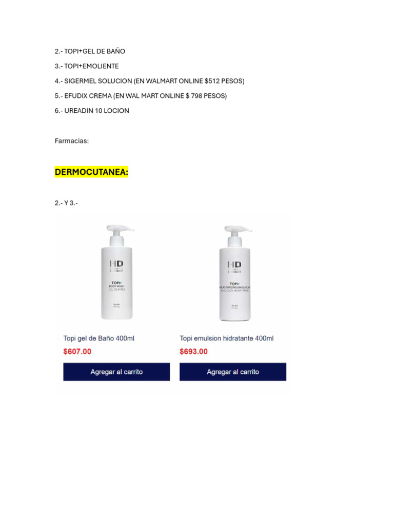 Precios de Efudix en Farmacias Guadalajara | PDF