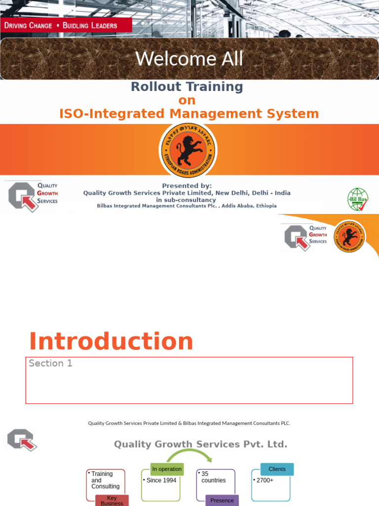 ISO-IMS Rollout Training Overview | PDF | Risk | Risk Management
