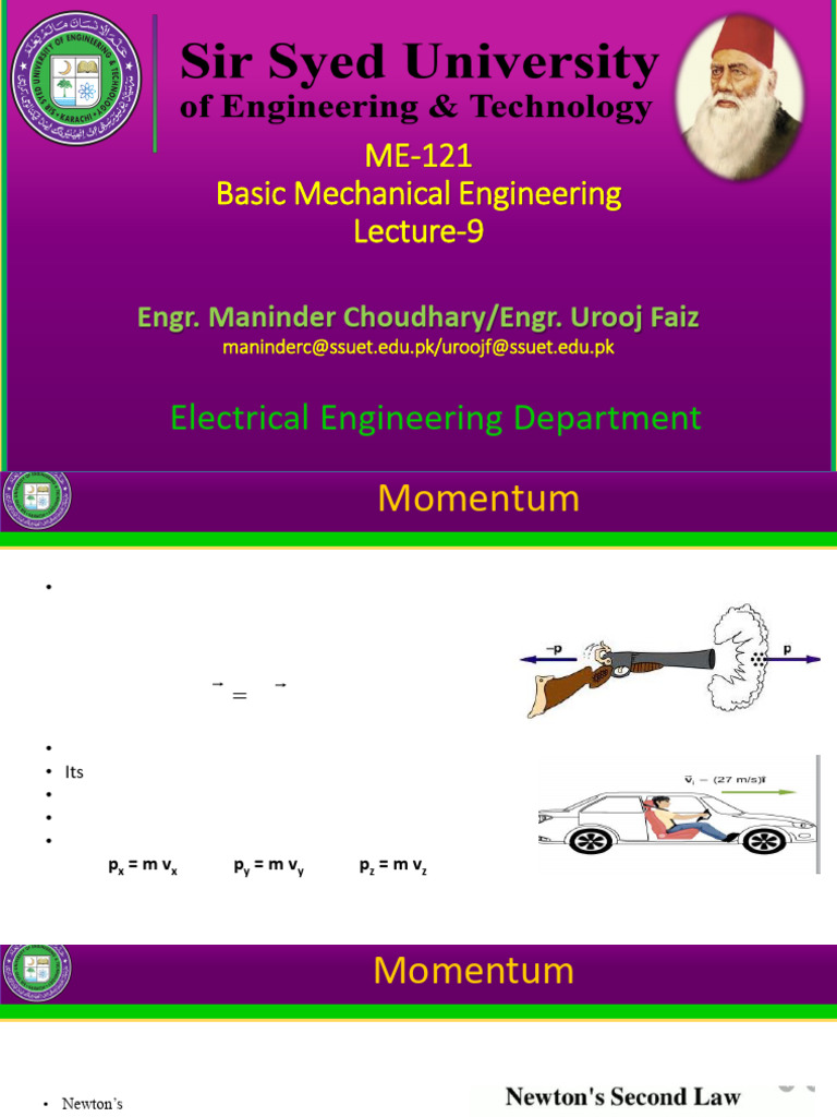 Lecture 6a Momentum | PDF | Collision | Momentum