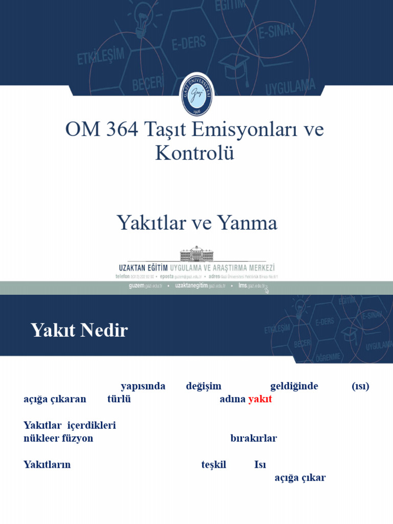 1 Hafta Yakitlar Ve Yanma | PDF
