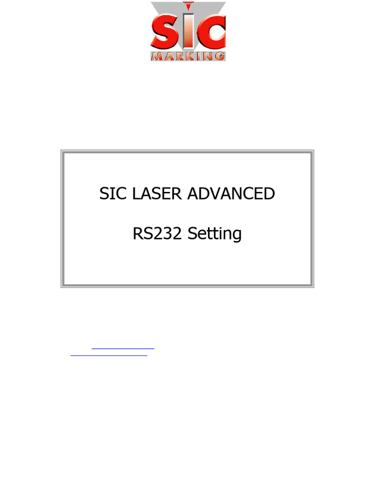 Manual - RS232 Setting - R00 | PDF