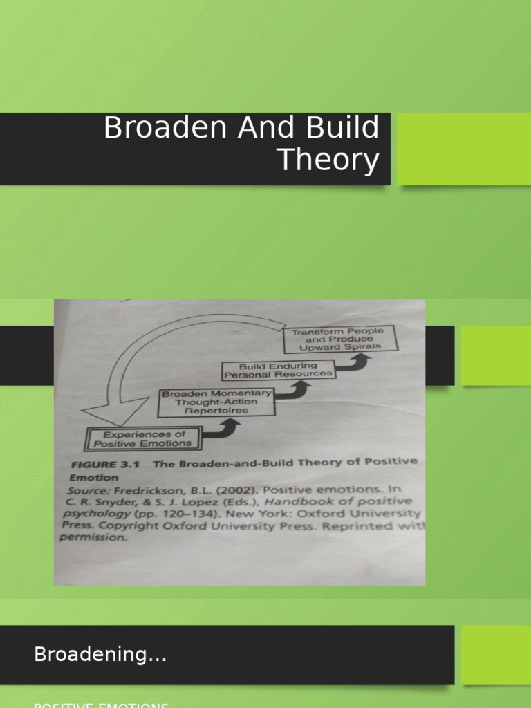 Broaden and Build Theory | PDF | Social Support | Stress (Biology)