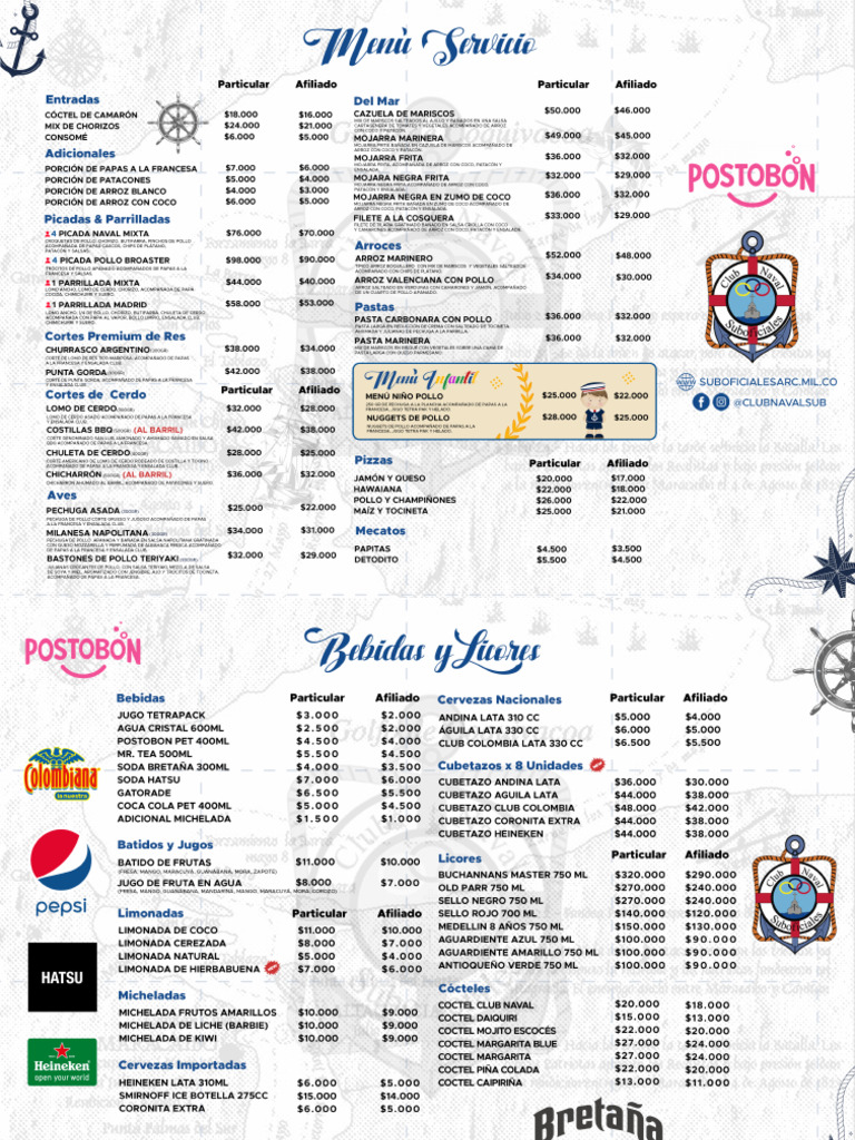 Menu 24 Julio 2024 2 | PDF