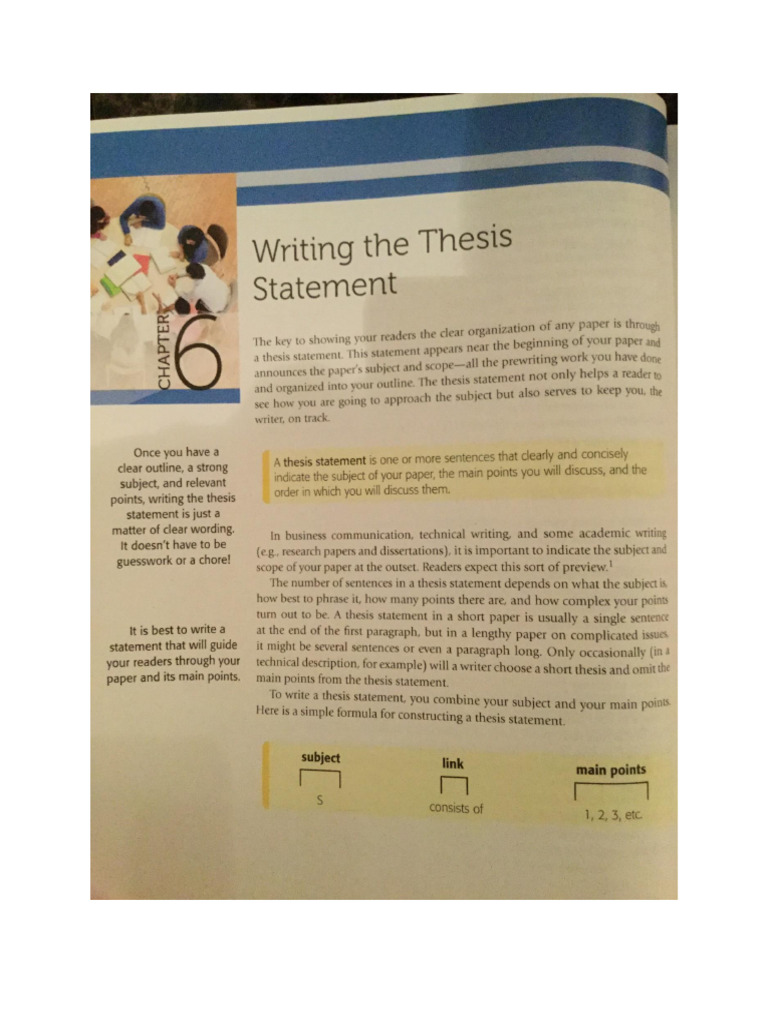 Week 2 - Thesis Statements - Handout | PDF