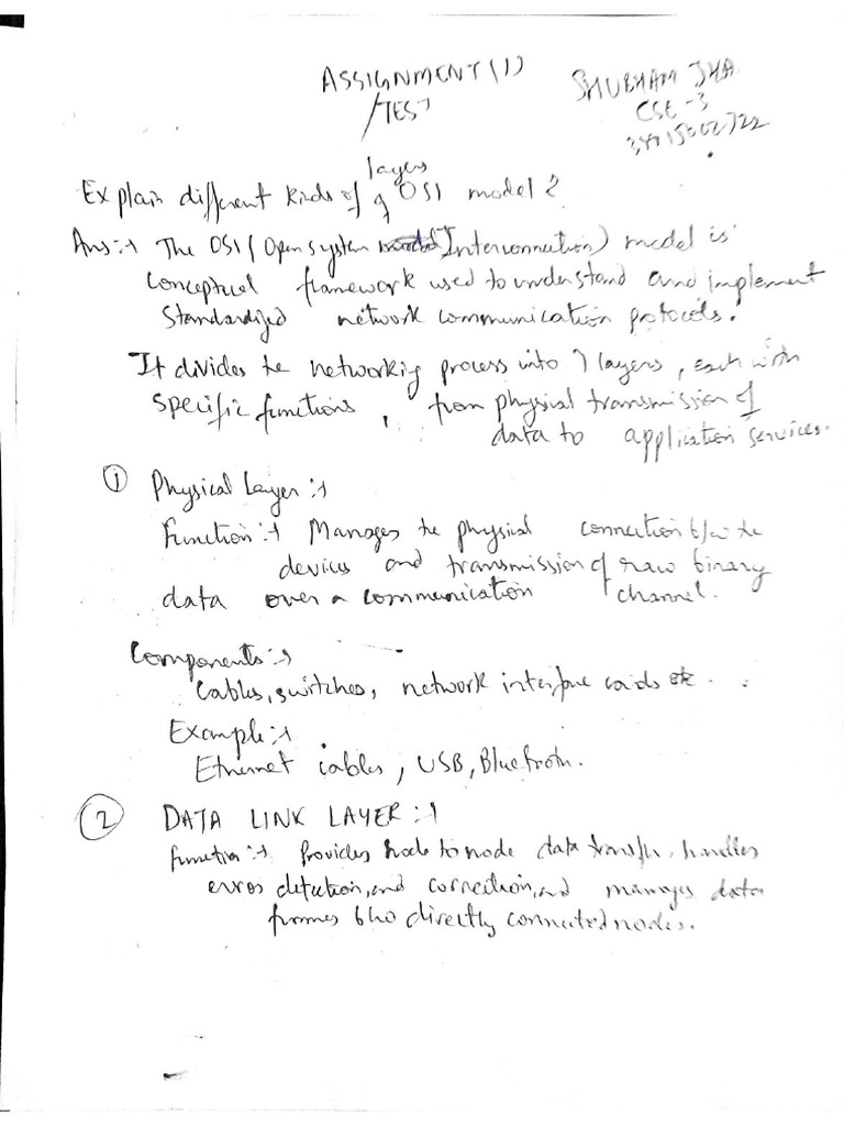 ASSIGNMENT TEST 1 | PDF