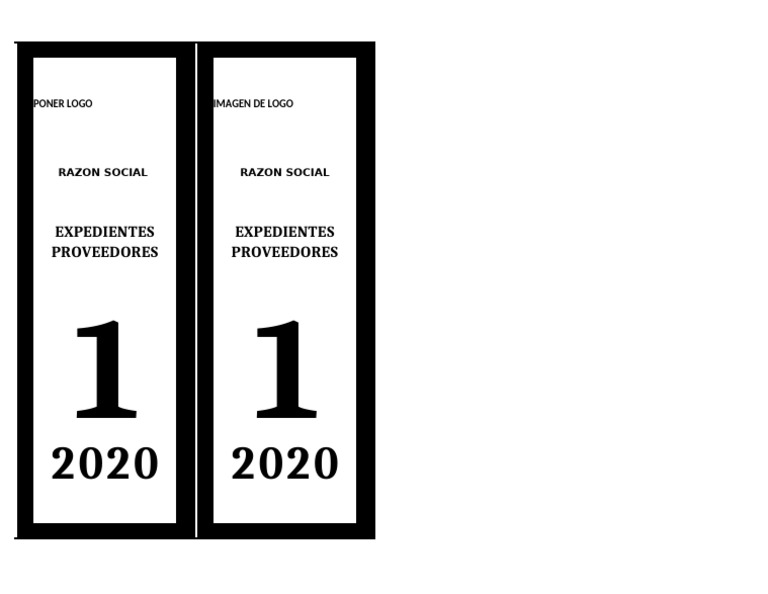 Machote para Costilla de Carpetas | PDF