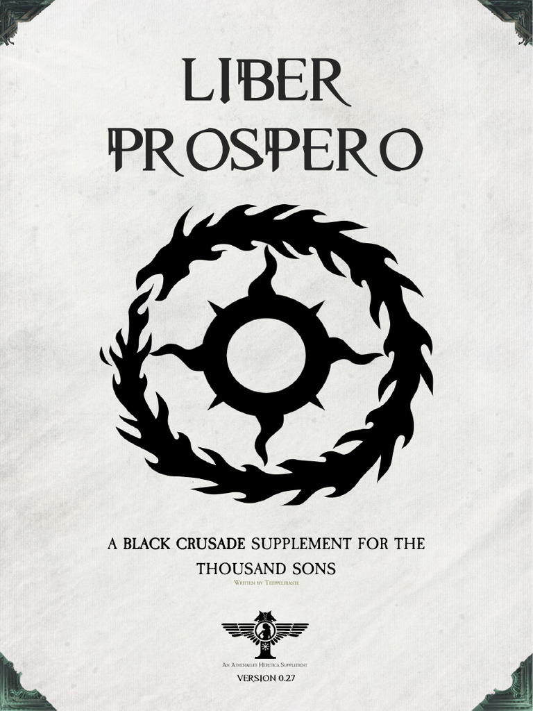 Black Crusade: Thousand Sons Guide | PDF