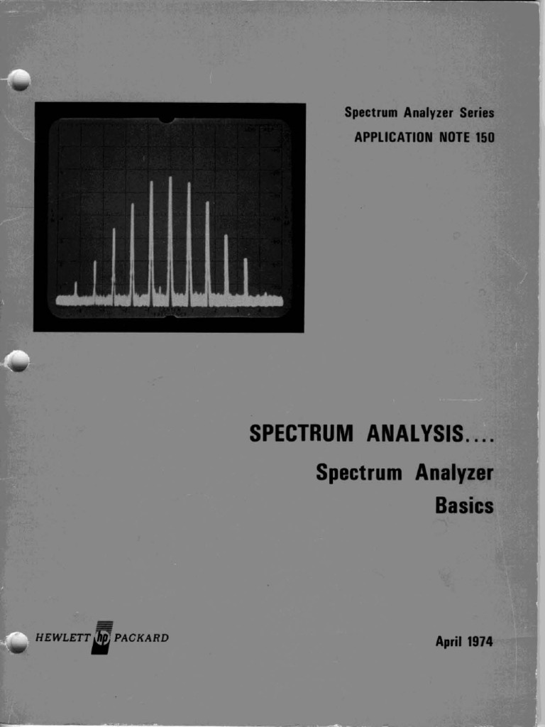 Spectrum Analysis.... Spectrum Analyzer Basics | PDF