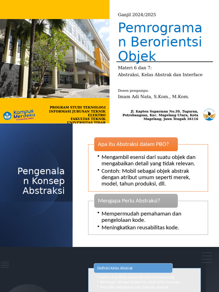 Memahami Abstraksi dalam PBO | PDF