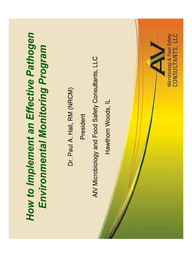 Effective Pathogen Monitoring ZONE PEM | PDF