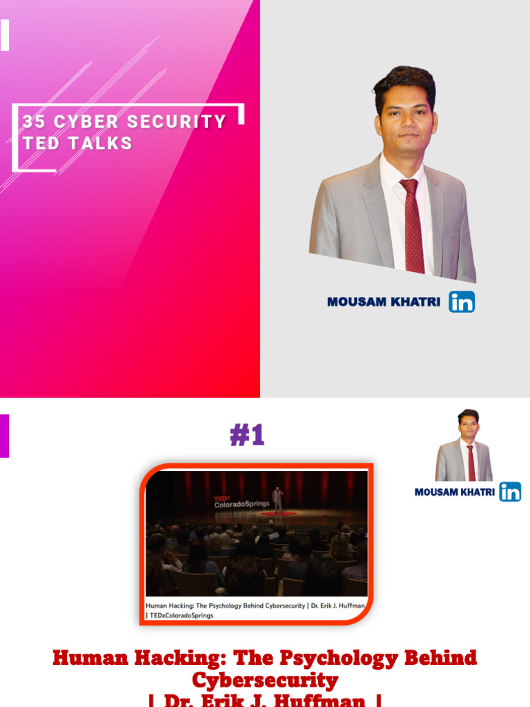 35 Cyber Security - TED Talks - Worth Watching | PDF | Cybercrime ...