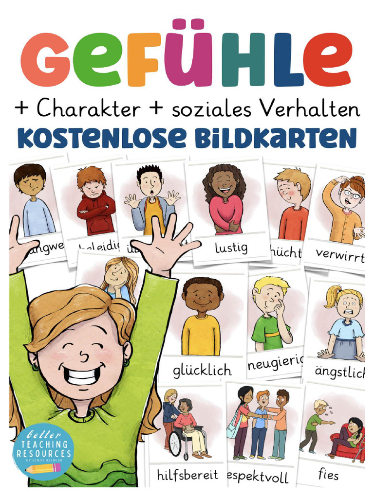 GEFÜHLE - Bildkarten Deutsch. - 001-Komprimiert | PDF