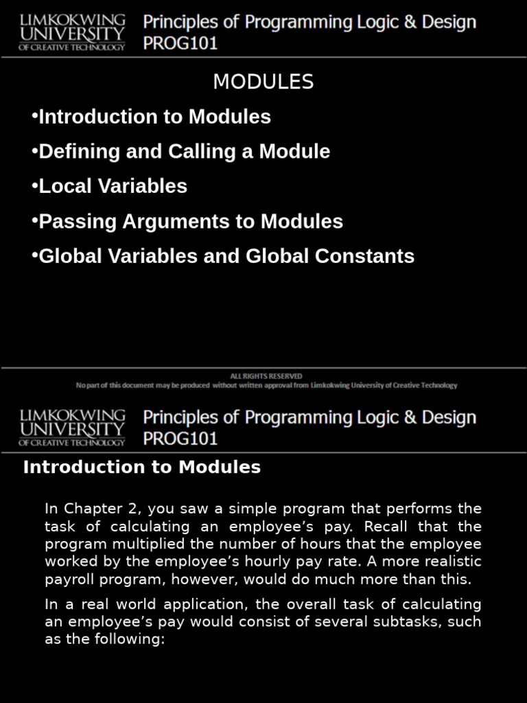 Programming Chap 3 Pdf Parameter Computer Programming Variable
