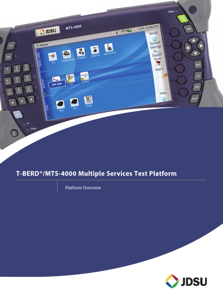 MTS 4000 Plateforme Modulaire Test Reseaux Acterna Jdsu en | PDF ...