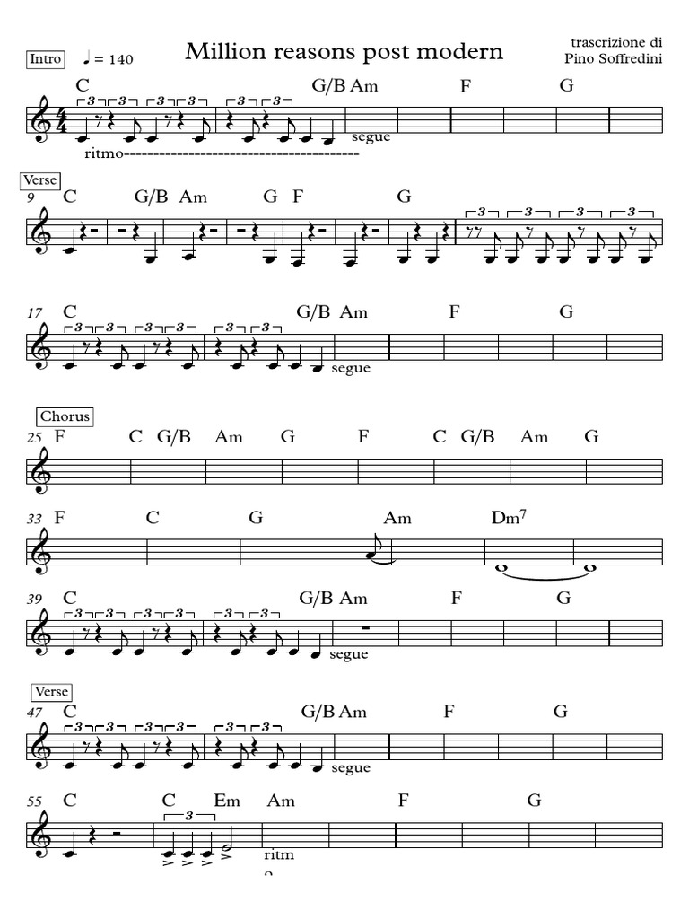 Million Reason - Post Modern - C | PDF